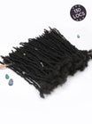 130 Locs Bundle Anwi Textured Permanent Human Hair Dreadlock Extension ...