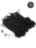 130 Locs Bundle of Standard Human Loc Extensions Permanent Dreadlocks – D.E