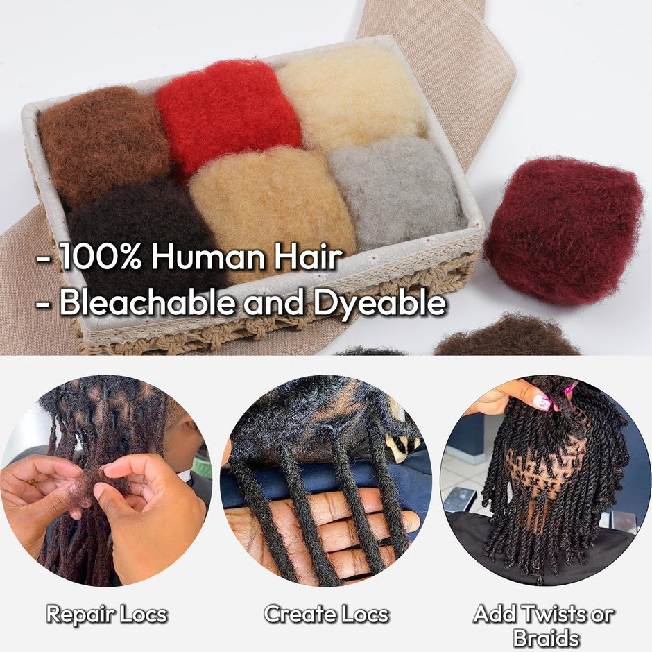 Permanent Human Hair Loc Extensions - 15 Years of Expertise – D.E