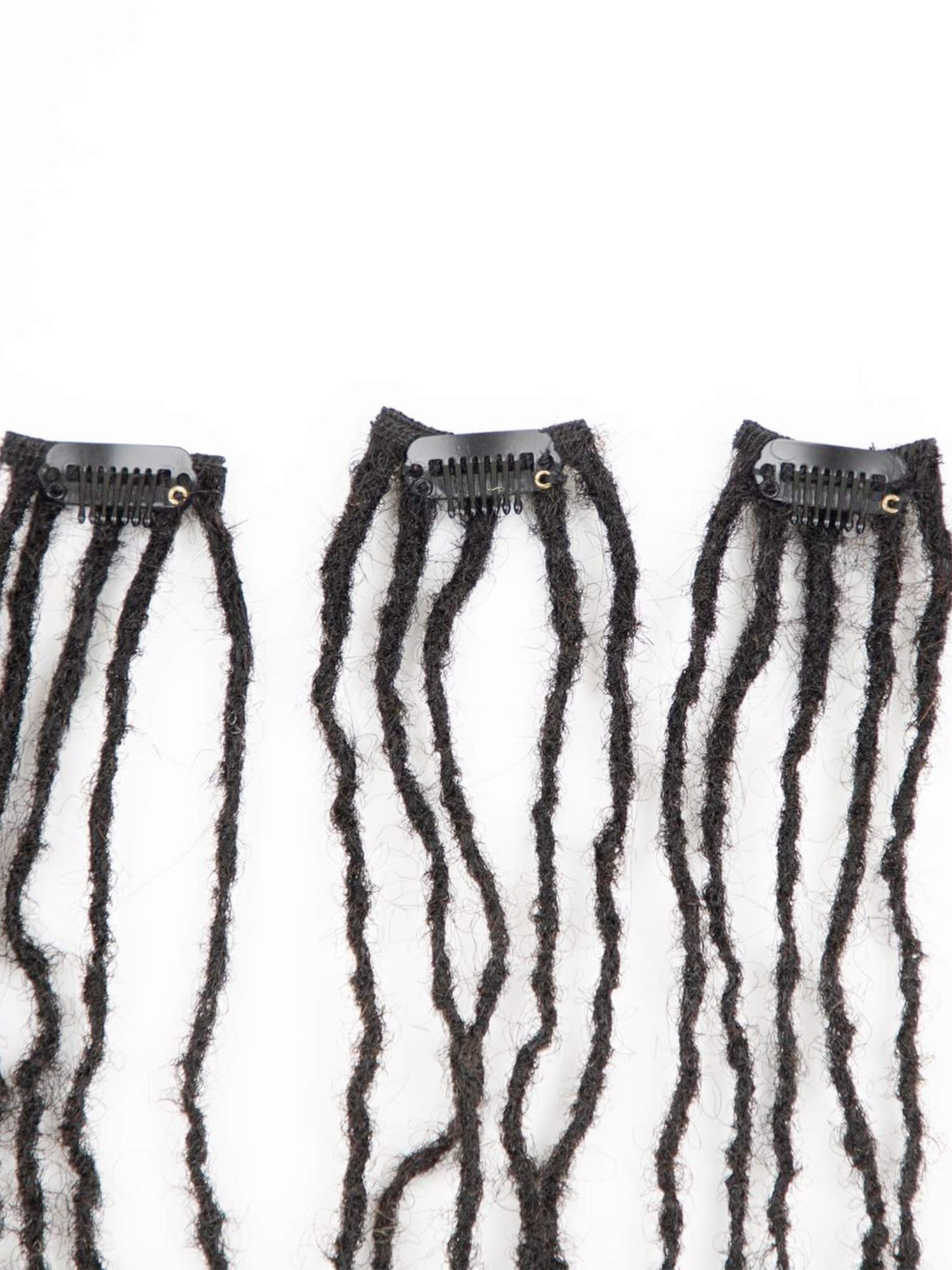 Clip-In Human Hair Locs Extensions 0.2cm Sisterlocks, Customizable – D.E