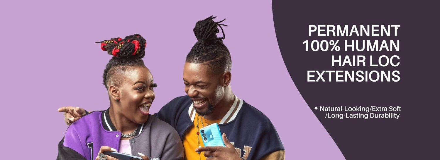 Permanent Human Hair Loc Extensions - 15 Years of Expertise – D.E-BL