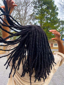 130 Locs Bundle Anwi Textured Permanent Human Hair Dreadlock Extension ...