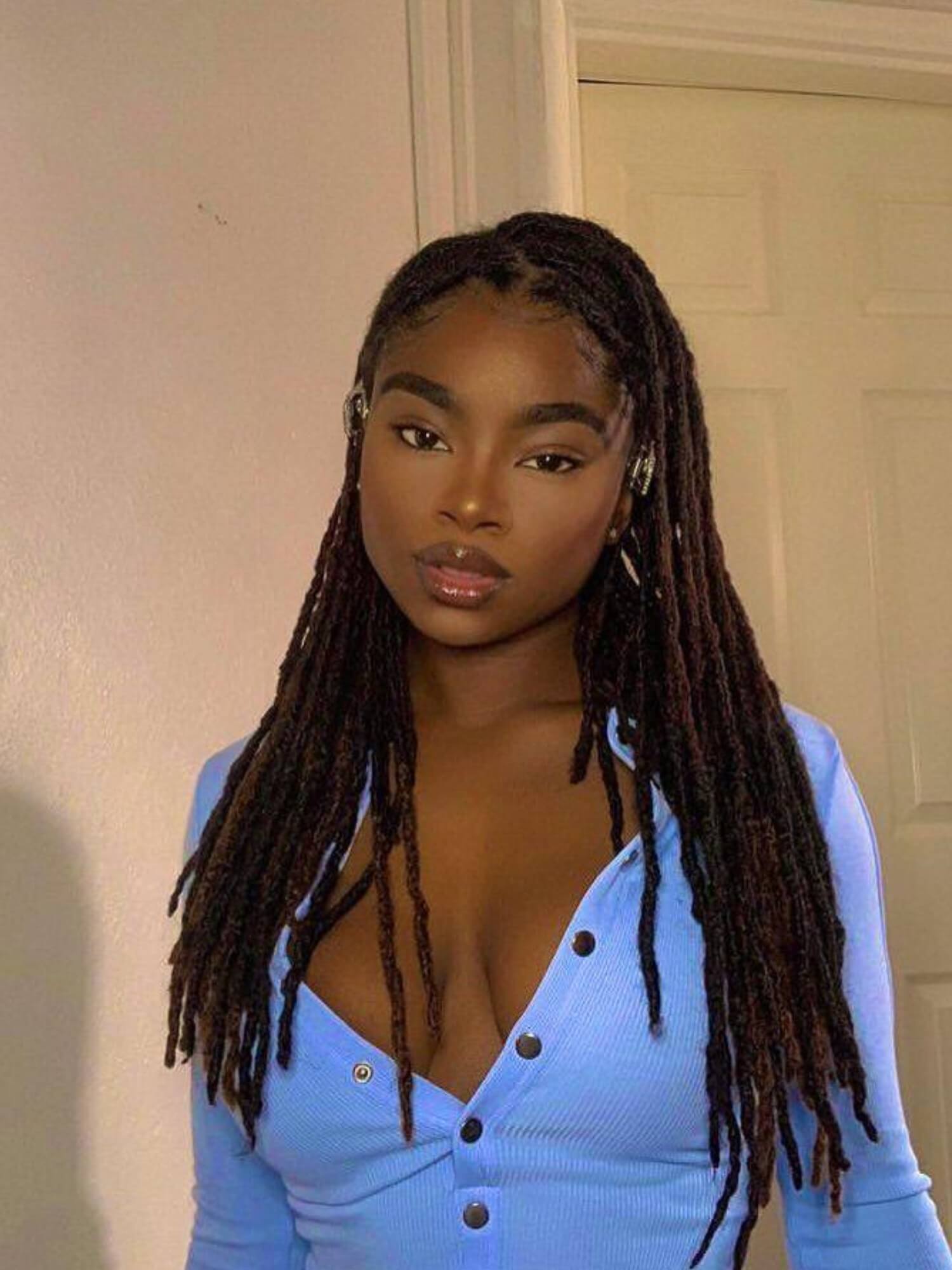 Anwi Textured Interlockd Human Hair Loc Extensions Soft Comfortable 0250