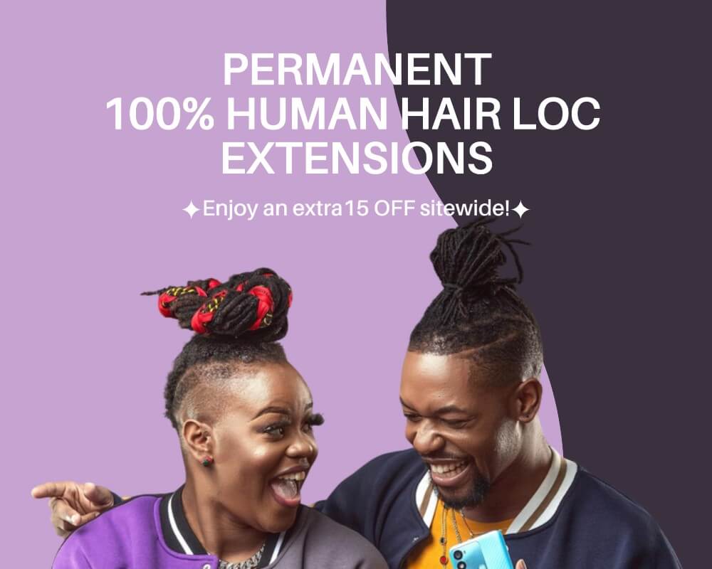 Permanent Human Hair Loc Extensions - 15 Years of Expertise – D.E