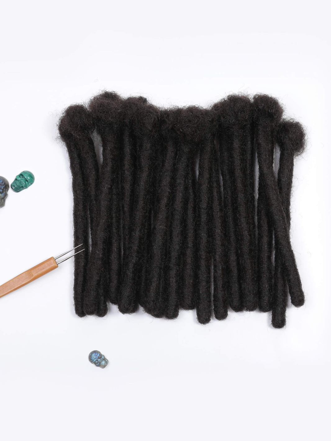 100% Human Hair Loc Extensions - Permanent Dreadlock Extensions – D.E-BL