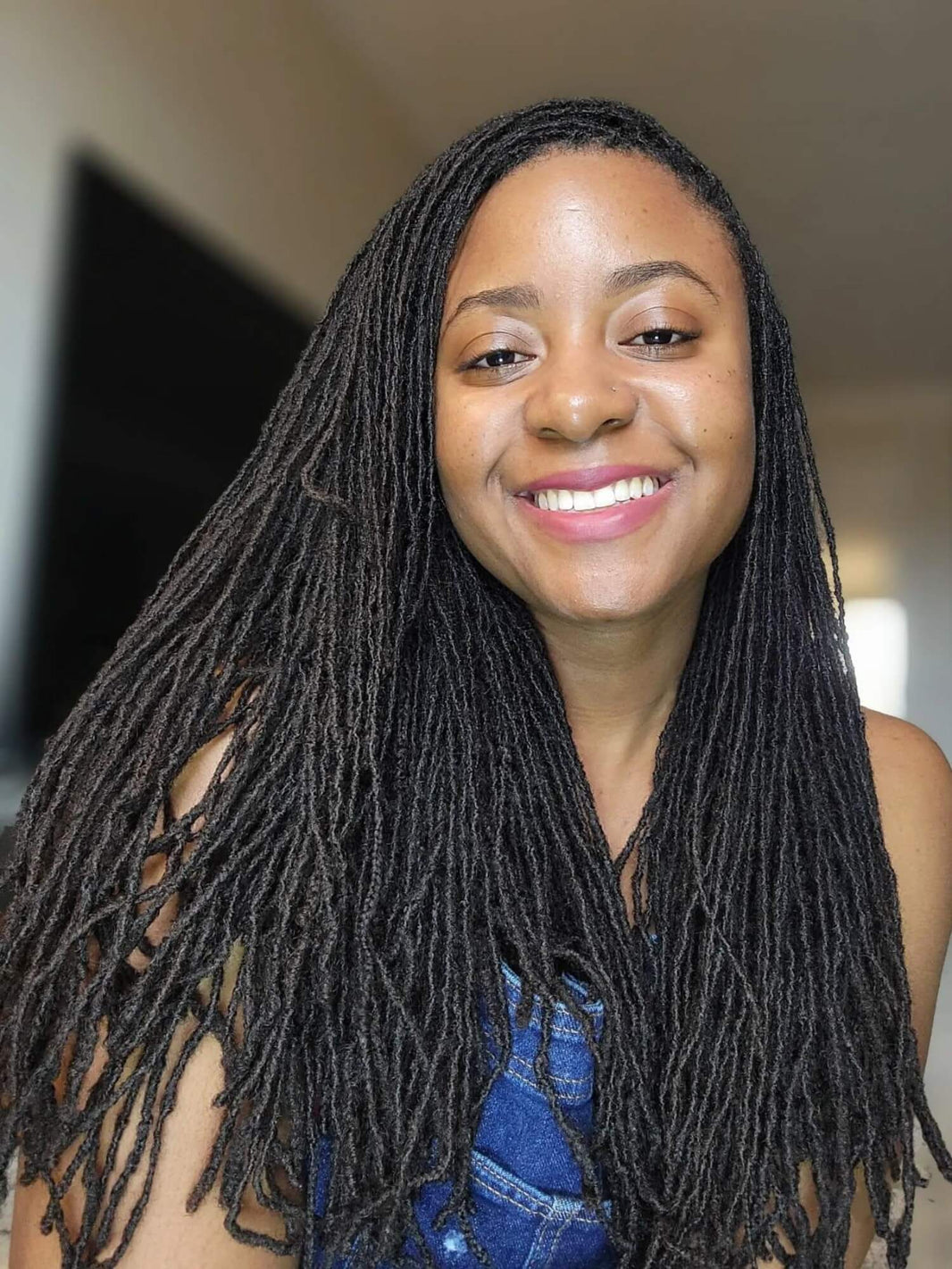 Anwi Textured Interlockd Human Hair Loc Extensions - Soft, Comfortable ...