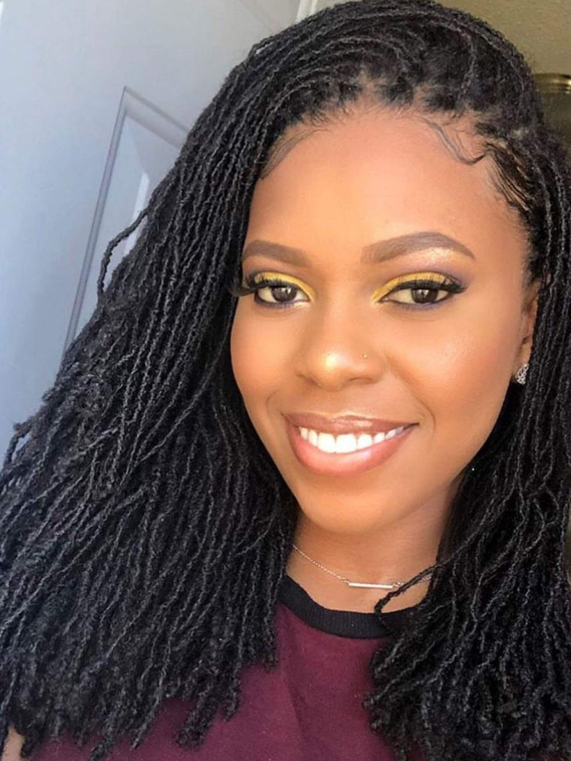 200 Locs Bundle Micro Loc Extensions 0.2cm Human Hair Dreadlocks – D.E