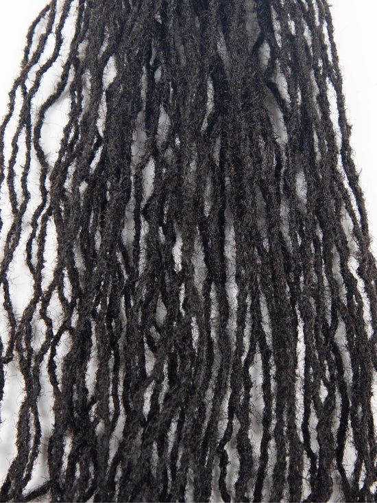 Handmade Ultra-Thin 0.1cm Locs Sisterlock Extensions 100% Human Hair – D.E