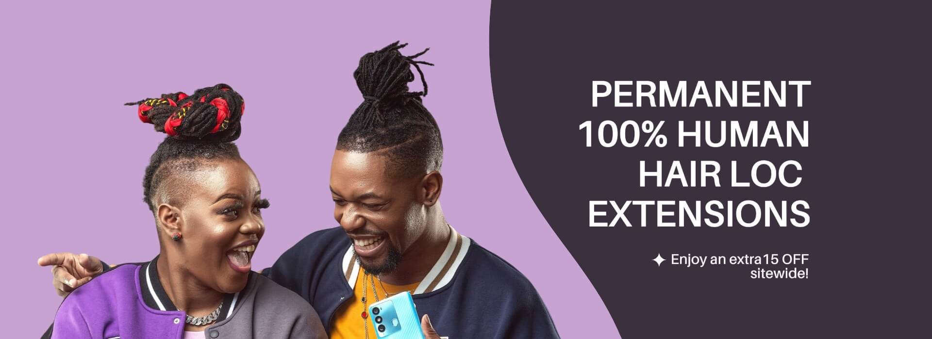 Permanent Human Hair Loc Extensions - 15 Years of Expertise – D.E