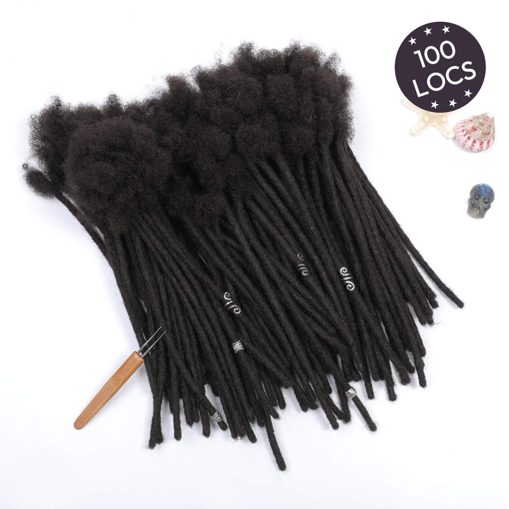 Permanent Human Hair Loc Extensions - 15 Years of Expertise – D.E