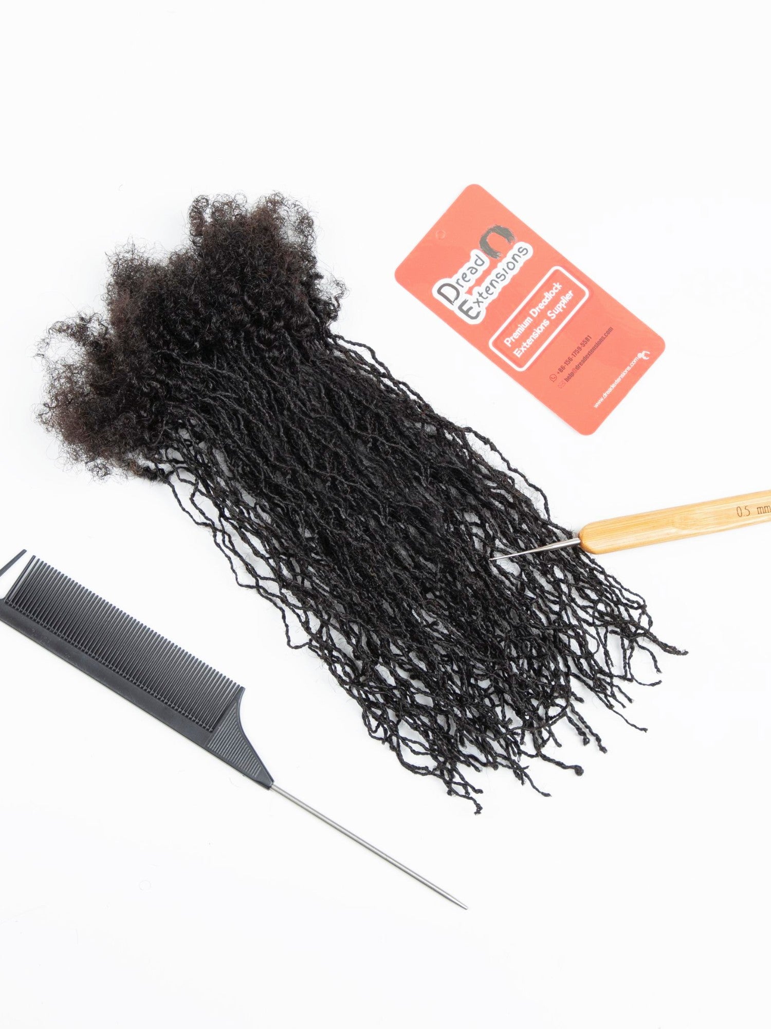 Sisterlock Extensions 100% Human Hair, Handmade Ultra-Thin 0.1cm Locs – D.E