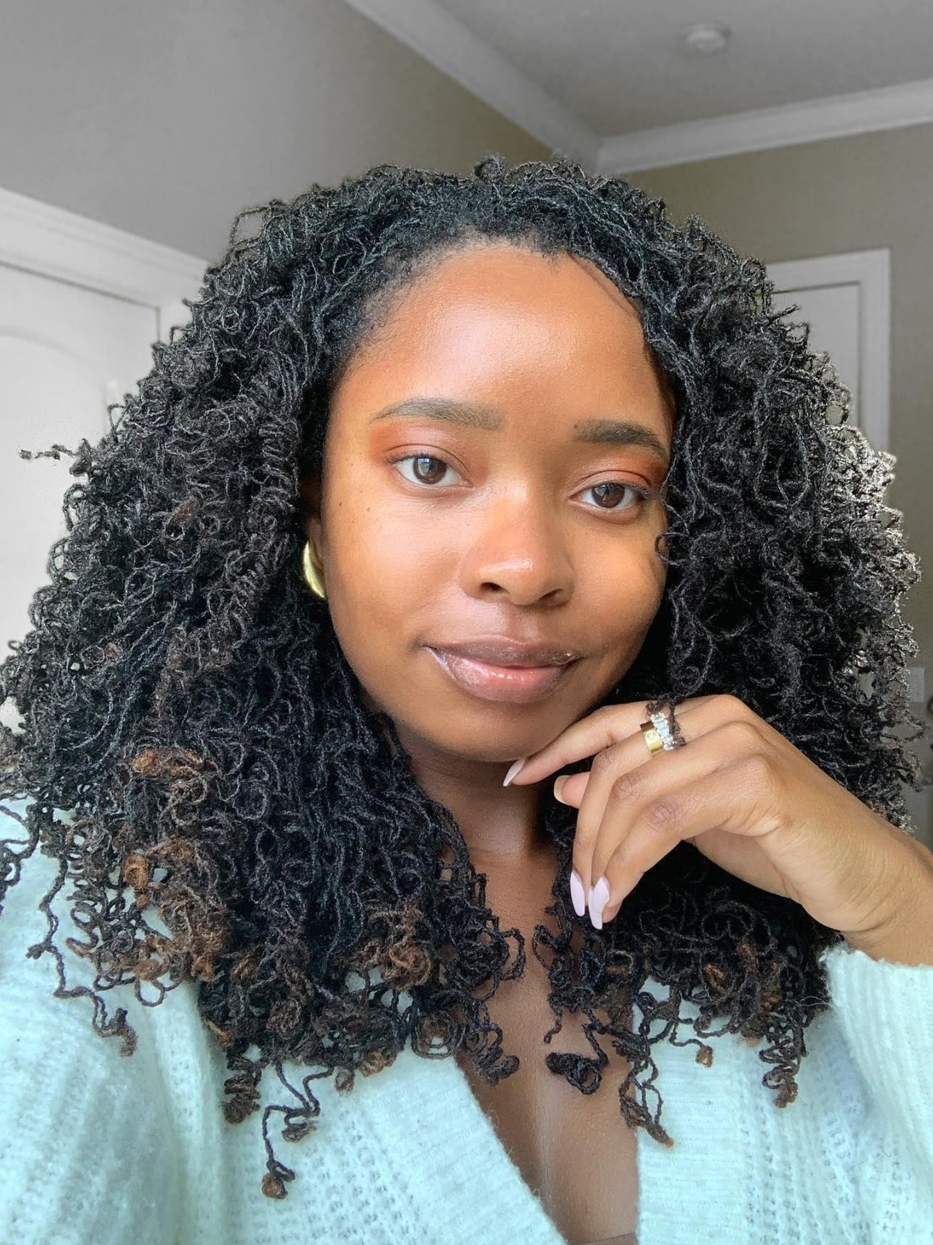 Sisterlock Extensions 100% Human Hair, Handmade Ultra-Thin 0.1cm Locs – D.E