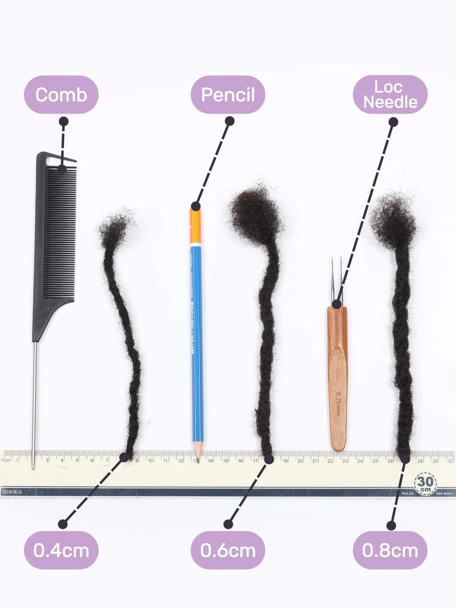 Premium Quality Anwi Textured Human Hair Loc Extensions Caramel Brown – D.E