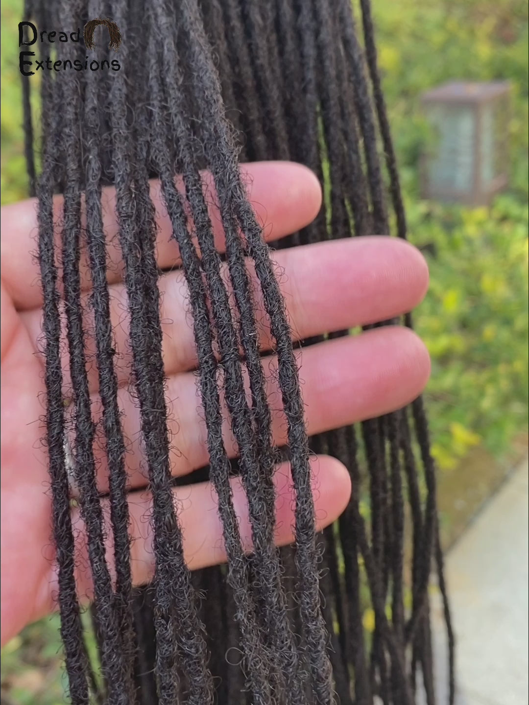 100 Locs Bundle Micro Loc Extensions 0.2cm Human Hair Dreadlocks – D.E