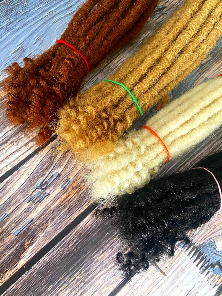 Buy Top Quality Curly Ends Loc Extensions Online - Dread Extensions